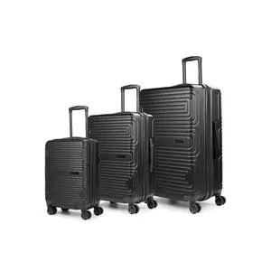 SWISS MOBILITY Sfo 3-piece Hardside Luggage Set - Black