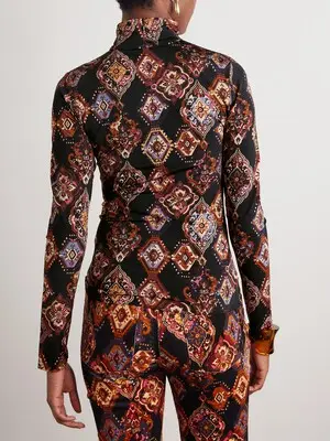 Cara Cara Suzie Printed Turtleneck Top