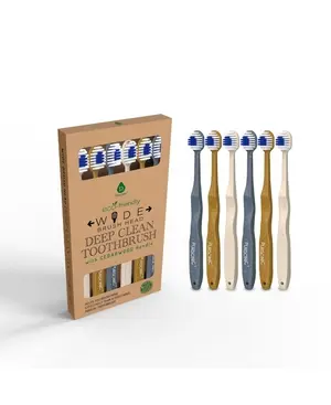 PURSONIC Eco Friendly Wide Brush Head Deep Clean Toothbrush - Beige,khaki