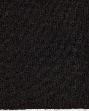 CAROLYN ROWAN ACCESSORIES Cashmere Scarf W/ Rolled Trim - Black