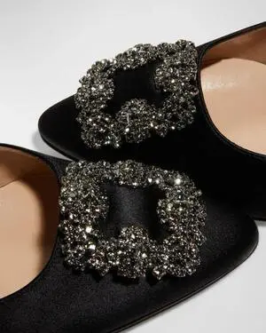 Manolo Blahnik Manolo Blahnik Hangisi Slingback Pumps Black