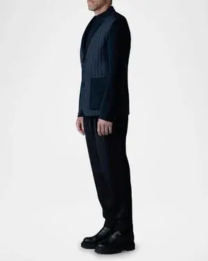 Mackage John Mixed-media Jacket - Navy