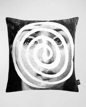 FORNASETTI Tema E Variazioni N.18 Cushion, 15" Square Blackwhite