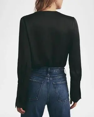 FAVORITE DAUGHTER The Date Bodysuit - Black
