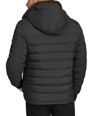 Andrew Marc Loxton Faux Fur Collar Quilted Down Jacket