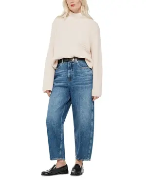 Whistles Petite High-rise Barrel Leg Jeans
