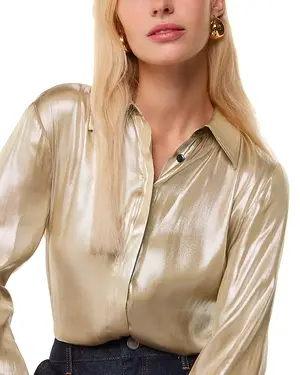 Whistles Lucie Metallic Shirt