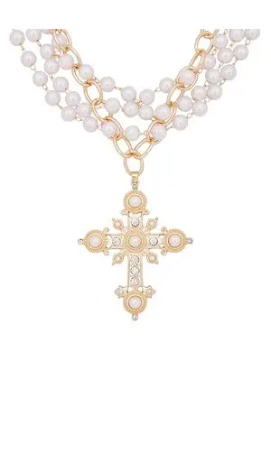 8 Other Reasons Cross Pearl Necklace