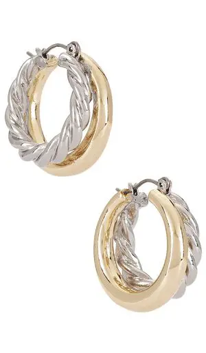 8 Other Reasons Spiral Huggie Earrings - Silver