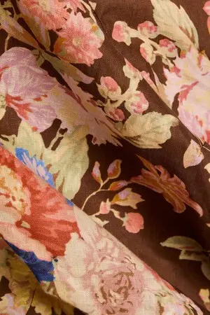 Zimmermann Floral-print Linen Maxi Dress