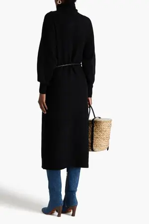 Zimmermann Wool And Cashmere-blend Turtleneck Midi Dress