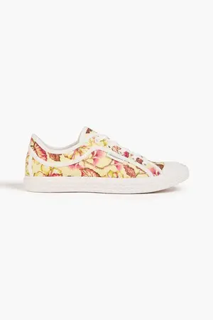 Zimmermann Paisley-print Linen Sneakers - Yellow