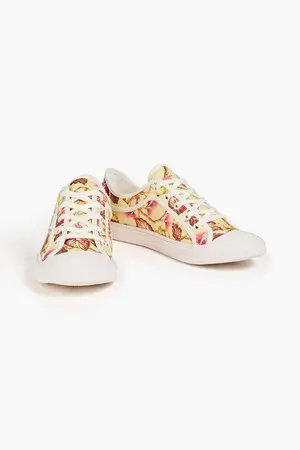 Zimmermann Paisley-print Linen Sneakers - Yellow