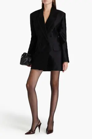 Zimmermann Wool And Silkblend Tuxedo Dress