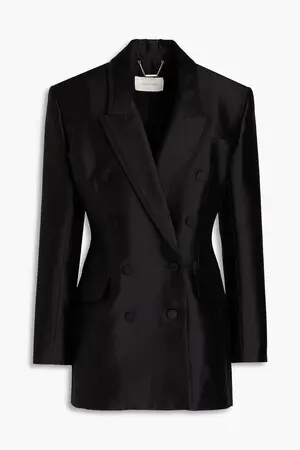 Zimmermann Wool And Silkblend Tuxedo Dress