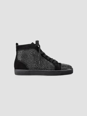 CHRISTIAN LOUBOUTIN Louis Strass High-top Sneakers