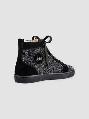 CHRISTIAN LOUBOUTIN Louis Strass High-top Sneakers