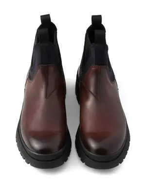 Prada Leather Chelsea Boots
