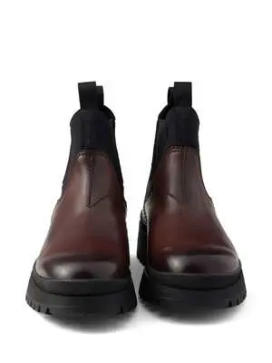 Prada Leather Chelsea Boots