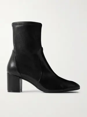 STUART WEITZMAN Yuliana Leather Ankle Boots - Black