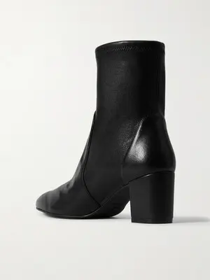 STUART WEITZMAN Yuliana Leather Ankle Boots - Black