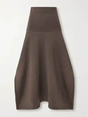 LEMAIRE Wool And Cotton-blend Jersey Midi Skirt