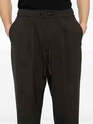 Attachment Drawstring-waistband Wool Trousers