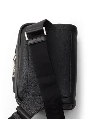 Prada Brique Leather Bag - Black