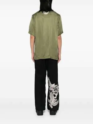 MAHARISHI Embroidered Straight-leg Trousers - Black