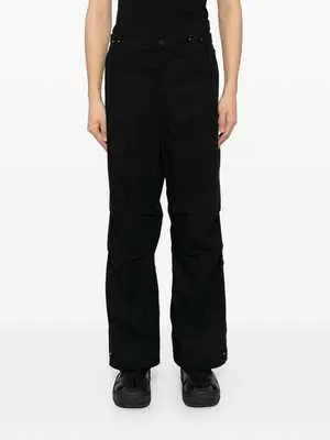 MAHARISHI Embroidered Straight-leg Trousers - Black