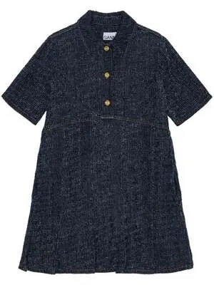 ganni short sleeve denim dress Ganni