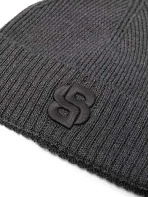 BOSS Logo-embroidered Beanie