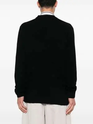 Maison Kitsuné Bold Fox Head-patch Cardigan - Black