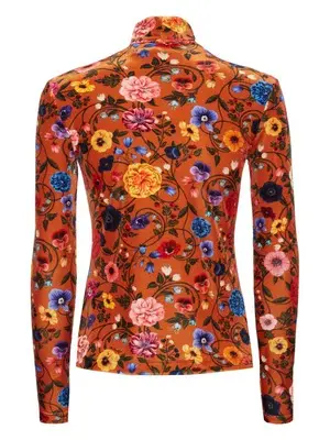 La DoubleJ Floral Turtleneck