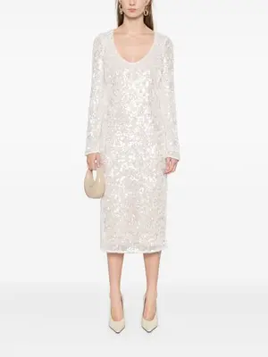 Patrizia Pepe Sequin-embellished Midi Dress