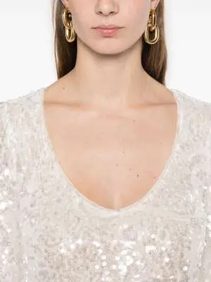 Patrizia Pepe Sequin-embellished Midi Dress