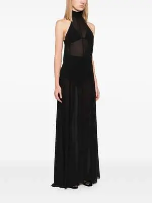 Patrizia Pepe Sheer Maxi Dress