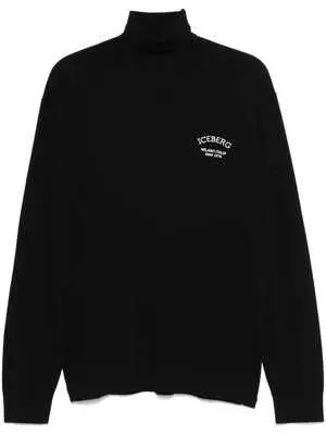 Iceberg Turtleneck Virgin Wool Sweater