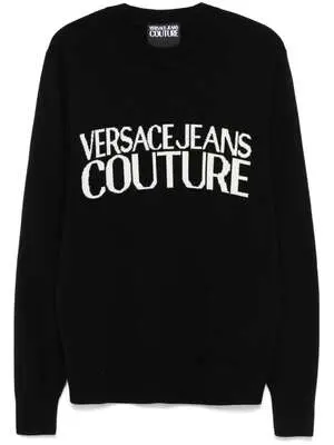Versace Jeans Couture Crew Neck Sweaters For Men