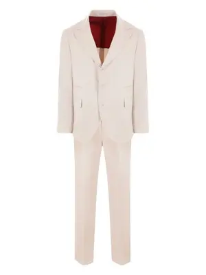 Brunello Cucinelli Single-breasted Suit - Neutrals