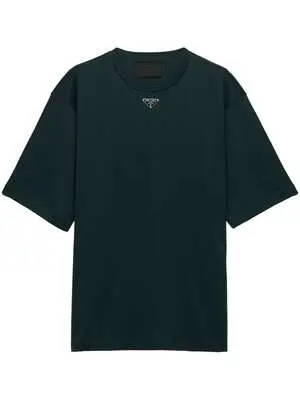 Prada Triangle Logo Cotton T-shirt - Green