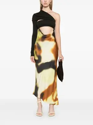 Nanushka Draped-detail Open-back Midi Dress