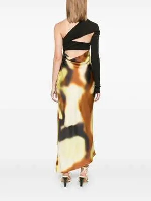 Nanushka Draped-detail Open-back Midi Dress