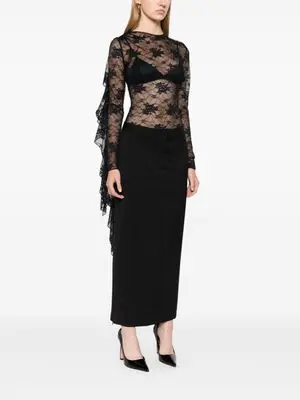 Oseree Scarf-detail Bodysuit