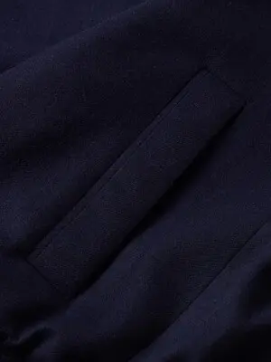 Mr P. Padded Cashmere-blend Bomber Jacket - Blue