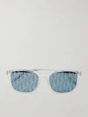 Dior Diortag Su Square-frame Sunglasses - Neutrals