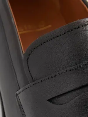 REISS Gartlett Leather Saddle Loafers