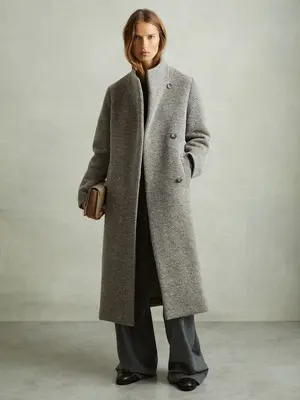 REISS Dahlia Knitted Coat
