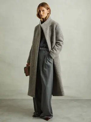 REISS Dahlia Knitted Coat