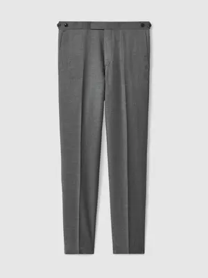 REISS Aspire Slim-fit Wool Trousers - Grey